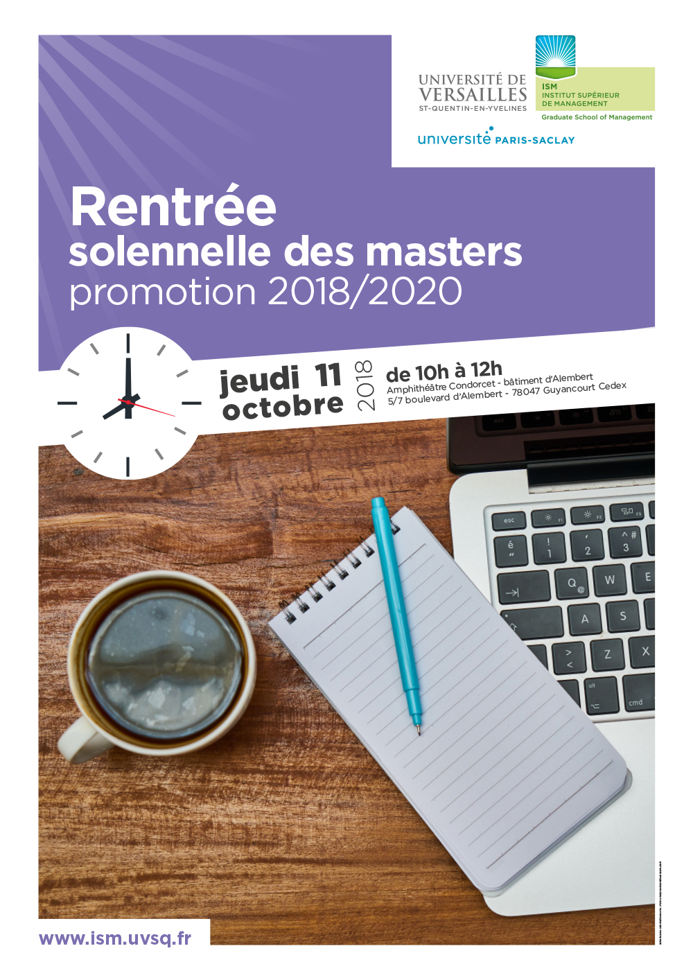 Rentrée solennelle des Masters de l'ISM - promotions 2018-2020 - ISM-IAE