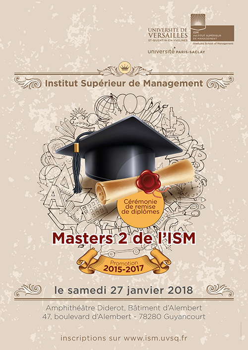 Cérémonie de remise de diplômes des masters 2 de l'ISM-UVSQ, promotion ...
