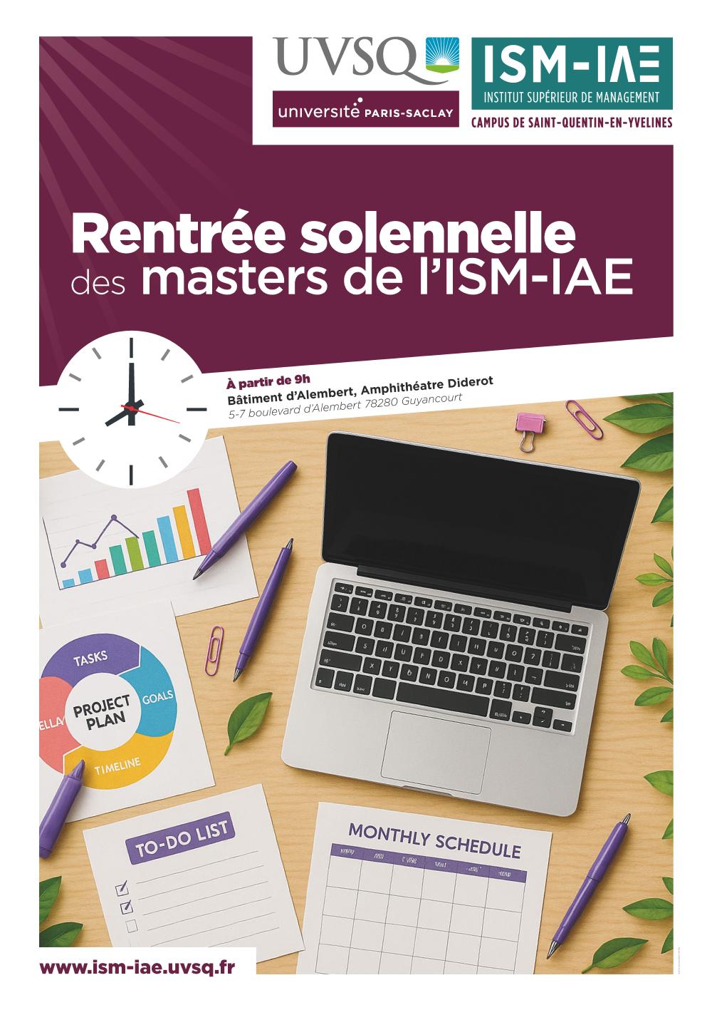 Rentrée universitaire des masters 1 de l'ISM-IAE / promotion 2025-2026 - ISM-IAE
