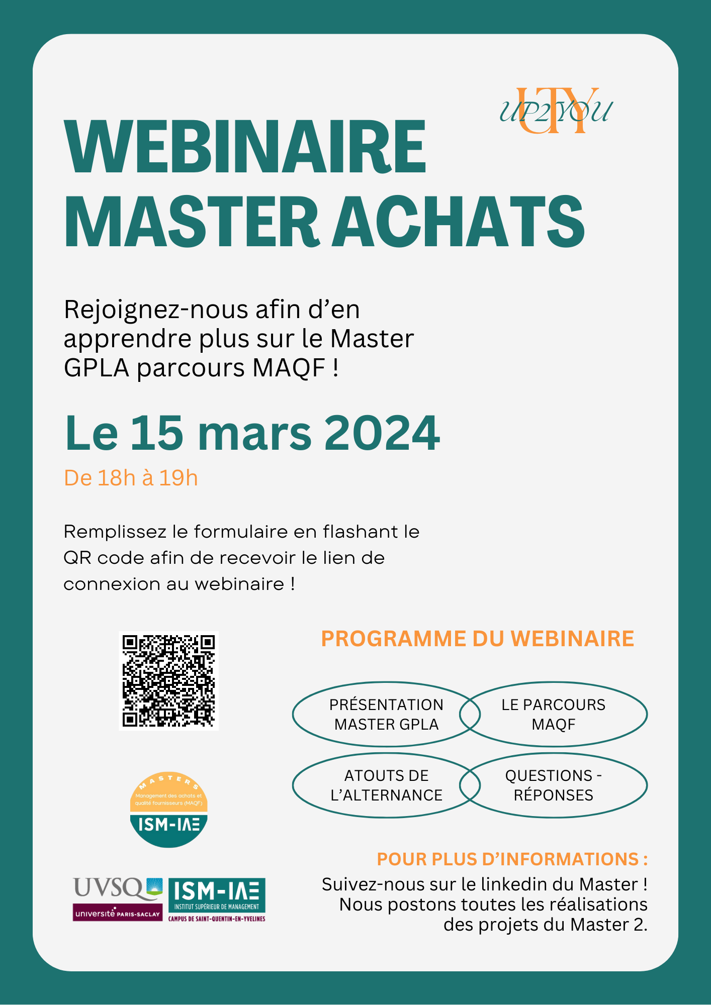 Webinaire Master GPLA parcours Management des Achats et Qualité ...